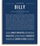 Billy | Name Art Print – Name Stories