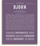 Bjorn | Name Art Print – Name Stories