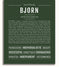 Bjorn | Name Art Print – Name Stories