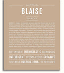Blaise | Name Art Print – Name Stories