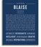 Blaise | Name Art Print – Name Stories