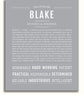 Blake (female) | Name Art Print – Name Stories