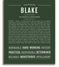 Blake (female) | Name Art Print – Name Stories