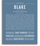 Blake (female) | Name Art Print – Name Stories