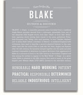 Blake (male) | Name Art Print – Name Stories