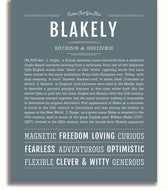 Blakely | Name Art Print – Name Stories