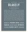 Blakely | Name Art Print – Name Stories