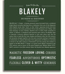 Blakely | Name Art Print – Name Stories