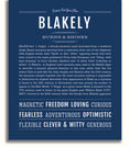 Blakely | Name Art Print – Name Stories