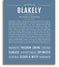 Blakely | Name Art Print – Name Stories