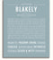 Blakely | Name Art Print – Name Stories