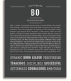 Bo | Name Art Print – Name Stories