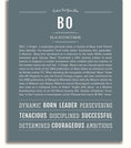 Bo | Name Art Print – Name Stories