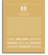 Bo | Name Art Print – Name Stories