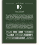 Bo Personalized Name Meaning Art Prints – Name Stories
