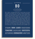 Bo | Name Art Print – Name Stories