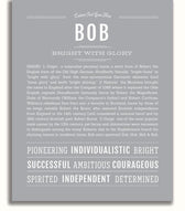 Bob | Name Art Print – Name Stories