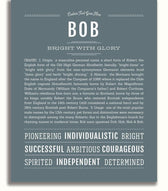 Bob | Name Art Print – Name Stories