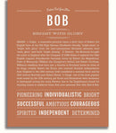 Bob | Name Art Print – Name Stories