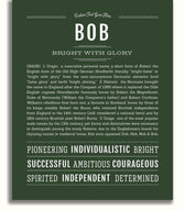 Bob | Name Art Print – Name Stories
