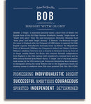 Bob | Name Art Print – Name Stories