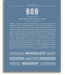 Bob | Name Art Print – Name Stories