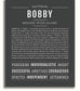 Bobby | Name Art Print – Name Stories