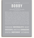 Bobby | Name Art Print – Name Stories