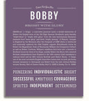 Bobby | Name Art Print – Name Stories