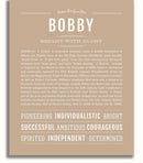 Bobby | Name Art Print – Name Stories
