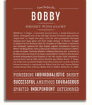 Bobby | Name Art Print – Name Stories