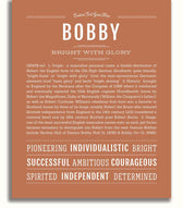 Bobby | Name Art Print – Name Stories