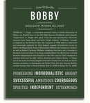 Bobby | Name Art Print – Name Stories