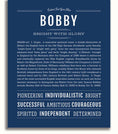 Bobby | Name Art Print – Name Stories