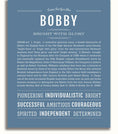 Bobby | Name Art Print – Name Stories