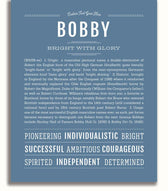 Bobby | Name Art Print – Name Stories