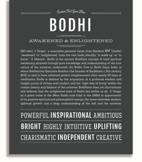 Bodhi | Name Art Print – Name Stories