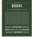 Bodhi | Name Art Print – Name Stories