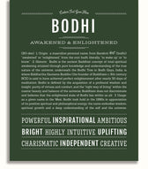 Bodhi Personalized Name Meaning Art Prints – Name Stories