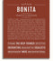 Bonita | Name Art Print – Name Stories