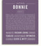 Bonnie | Name Art Print – Name Stories