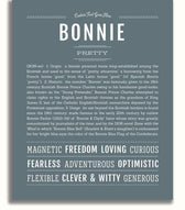 Bonnie | Name Art Print – Name Stories