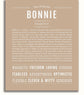 Bonnie | Name Art Print – Name Stories