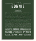 Bonnie | Name Art Print – Name Stories