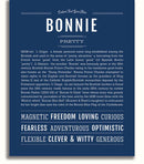 Bonnie | Name Art Print – Name Stories