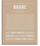 Boone | Name Art Print – Name Stories