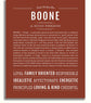Boone | Name Art Print – Name Stories