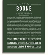 Boone | Name Art Print – Name Stories