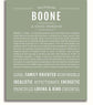 Boone | Name Art Print – Name Stories