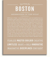 Boston | Name Art Print – Name Stories